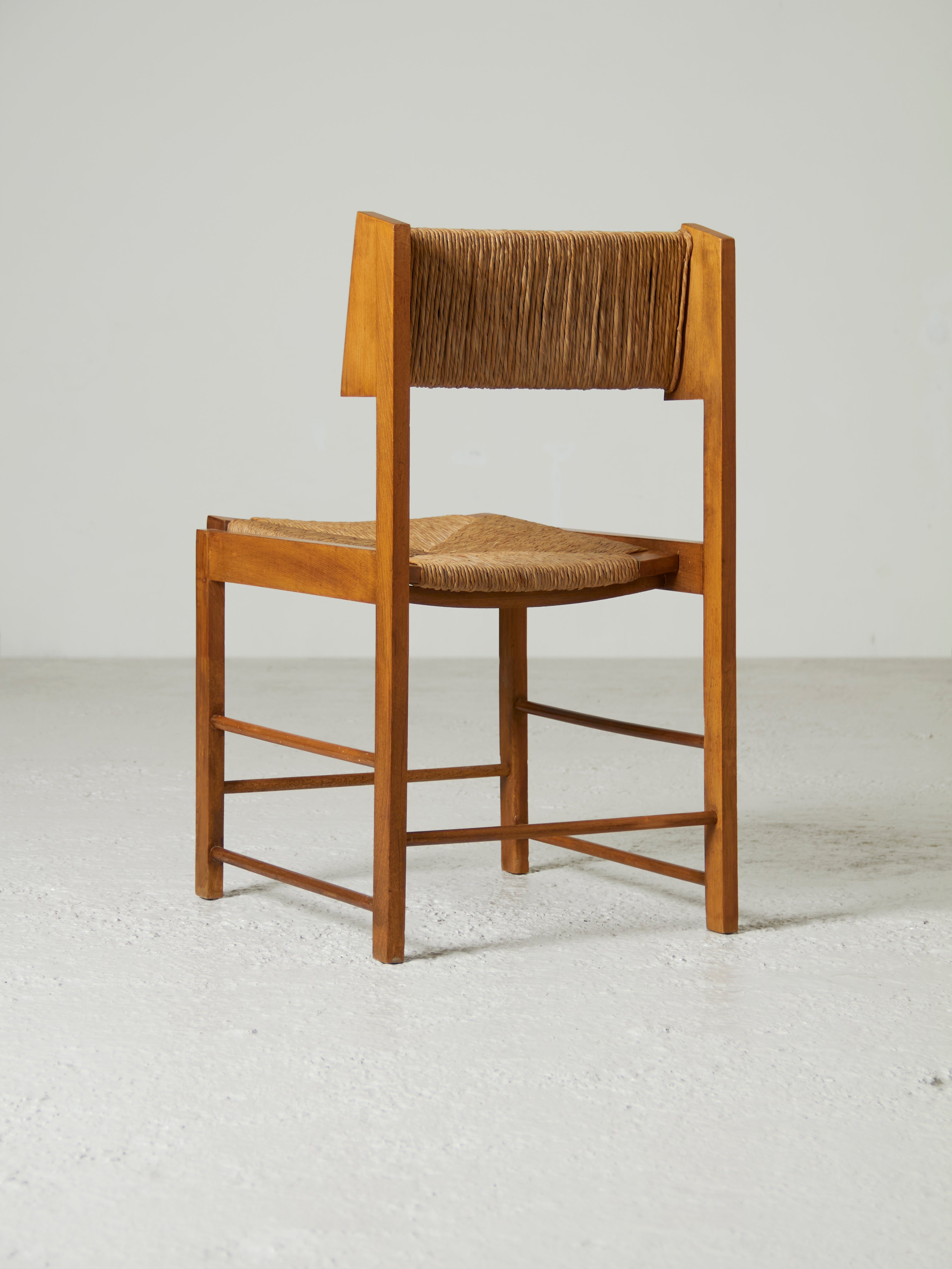 Oak and Rush Dining Chair – Fenix Originals